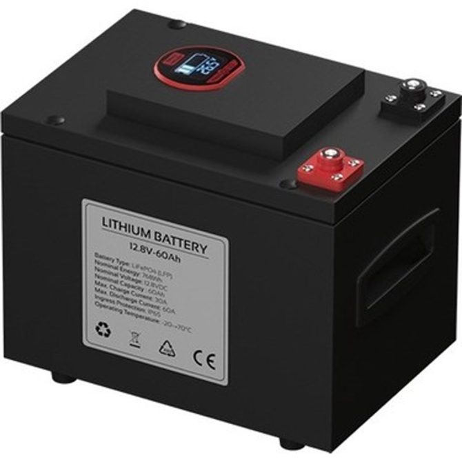 TommaTech LifePO4 12.8V 60AH Lityum Akü Batarya IP65 - Solar Güneş Panel